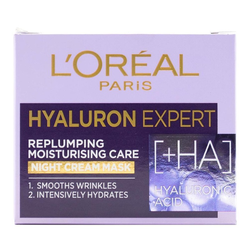 Buy L'Oreal Hyaluron Expert Replumping Moisturing Care Night Cream Mask ...