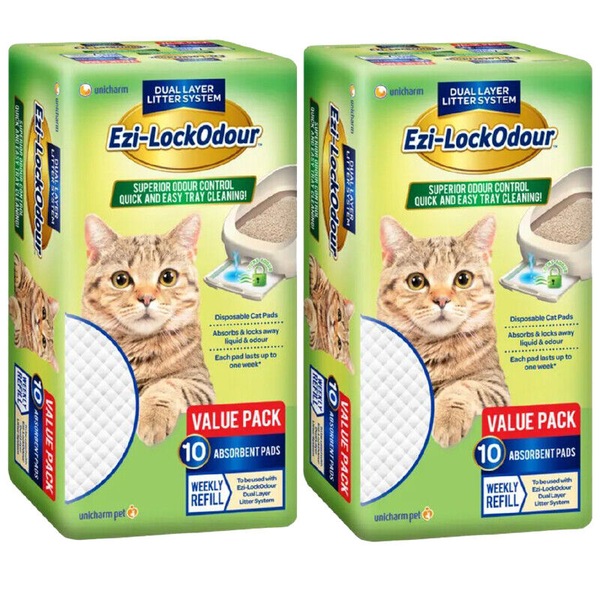 Buy P&P 2x10 Ezi Lock Odour Control Cat Litter Pads (20 Pack) - MyDeal ...