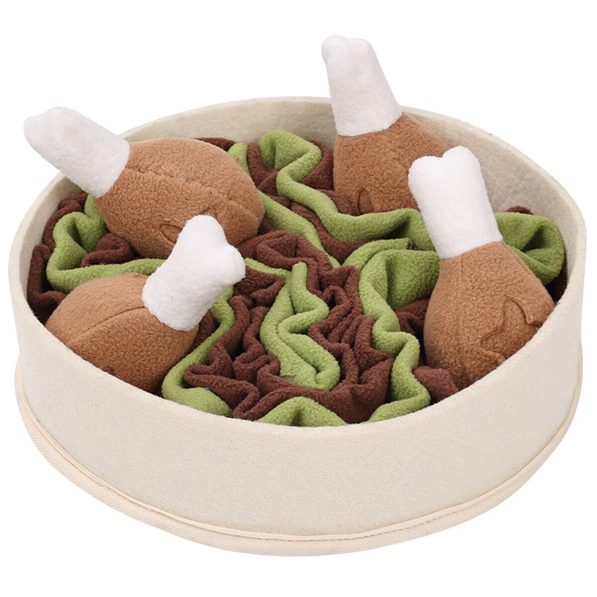 Buy P&P Dog Puzzle Toy Chicken Leg Bucket Model Interactive Sniffing ...