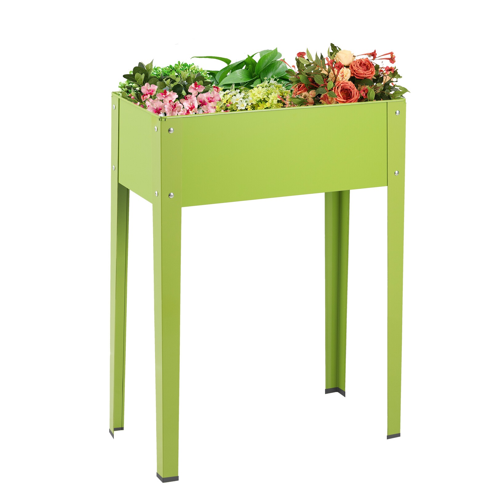 Buy P&P Elevated Raised Bed Flower Pot Galvanized Steel Vegetable Herb ...