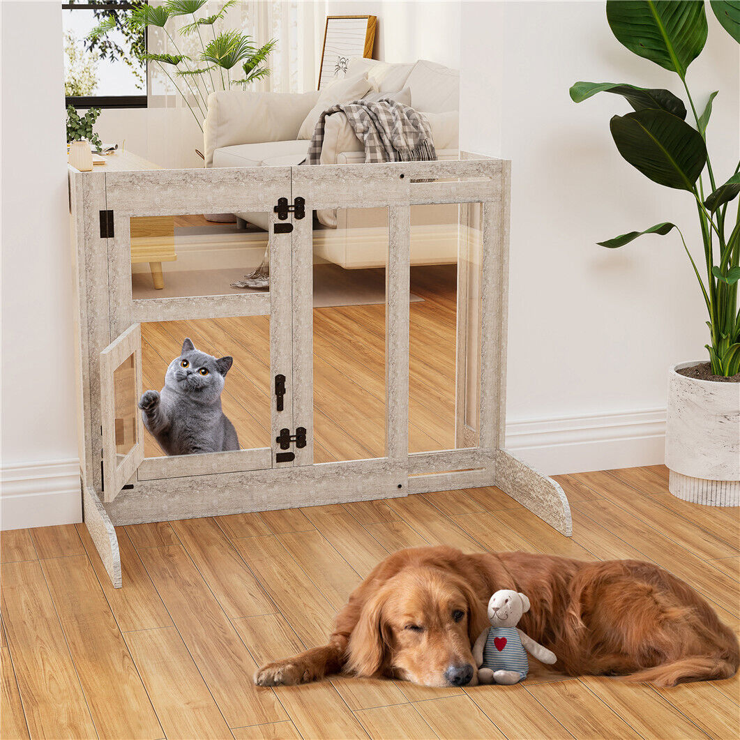 Buy P&P Expandable Pet Gate Cat Dog Barrier Fence for Stairs Doorways ...