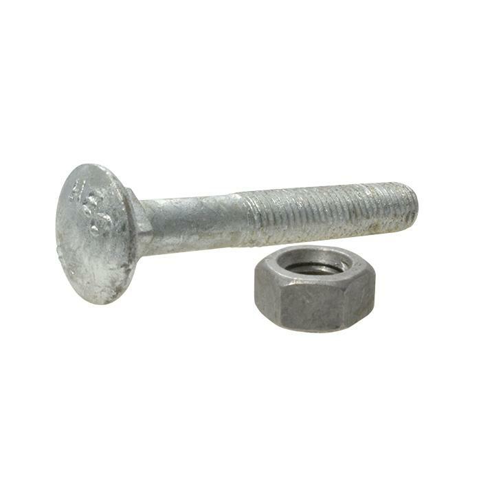 Buy P&P Pack Size 20 Galvanised Cup Coach Head M10 (10Mm) X 50Mm Metric ...