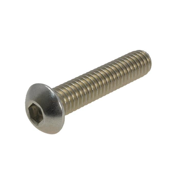 Buy P&P Pack Size 5 Stainless G304 Button Socket 8-32 Unc X 1" Coarse ...