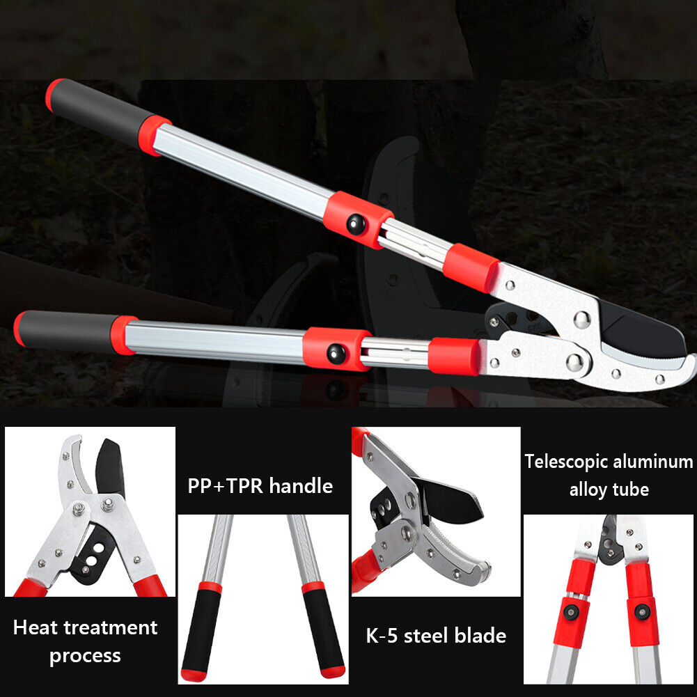 Buy Telescopic Garden Pruning Shears Heavy Duty Loppers Bypass Trimmer ...