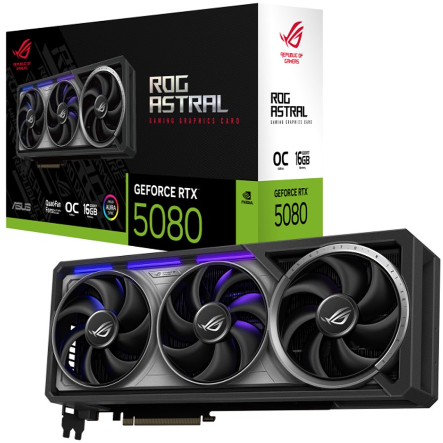 Buy ASUS nVidia GeForce ROG-ASTRAL-RTX5080-O16G-GAMING OC Edition GDDR7 ...