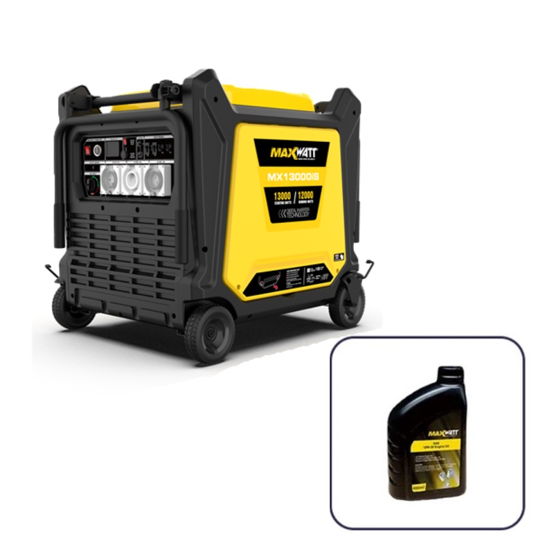 Buy MaxWatt 13000W Petrol Inverter Generator with 2-Wire Auto Start ...