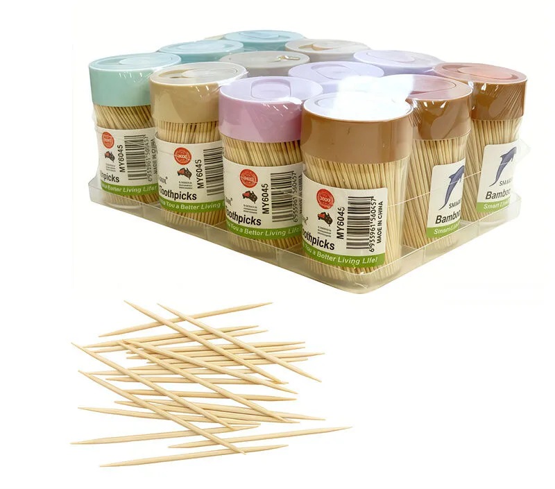 Buy SMARTLINK 12 Pack Bamboo Toothpicks – Approx. 400PCS Each in Tubes ...