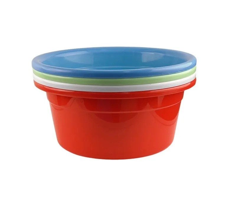 Buy SMARTLINK 6PCS Round Plastic Basin Mixed Colour 34.5cm x 15cm for ...