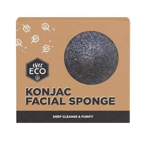 Buy Ever Eco Konjac Facial Sponge - Charcoal - MyDeal Australia