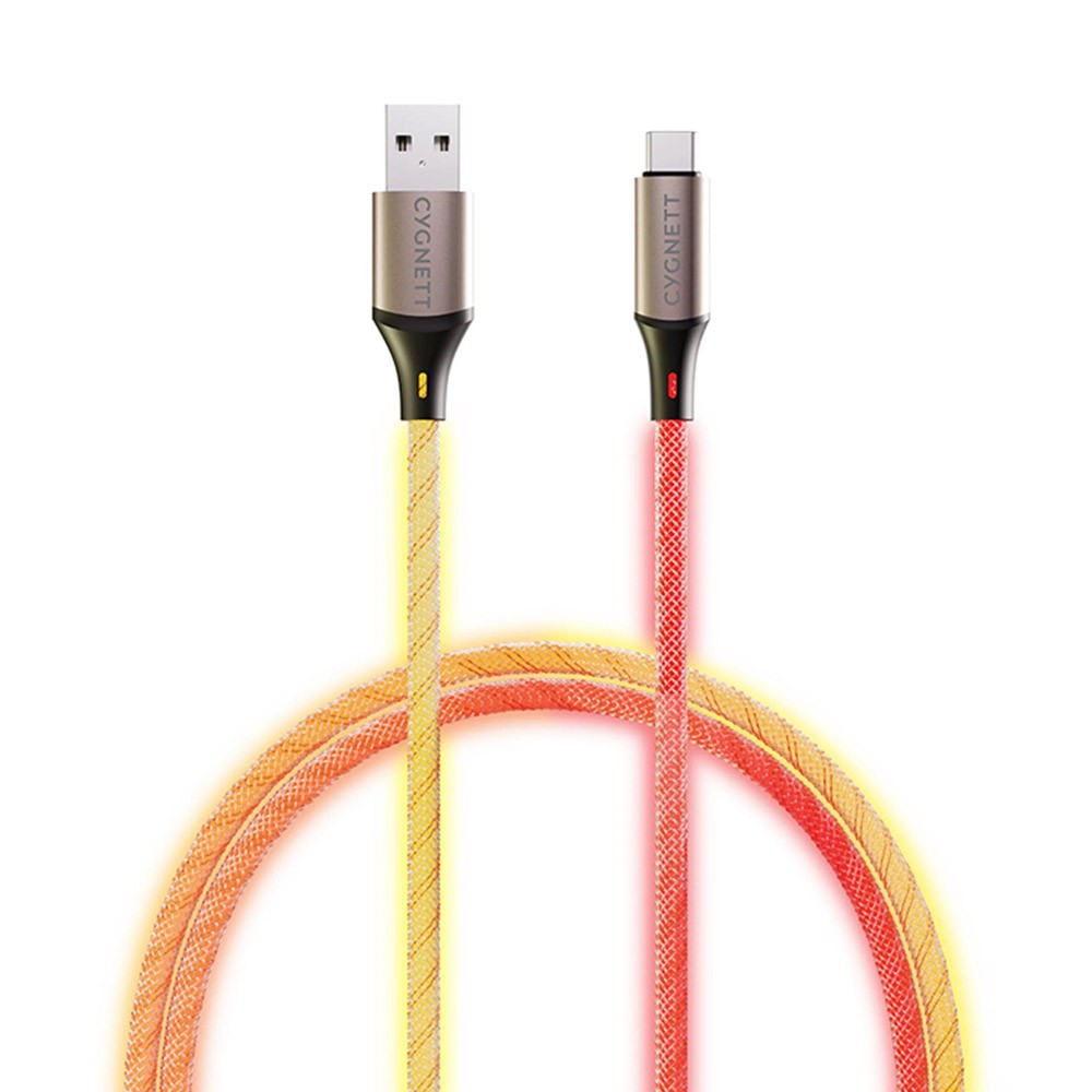 Buy Cygnett - Illuminate 1.2 USB-C to USB-A Light Up Cable - MyDeal ...