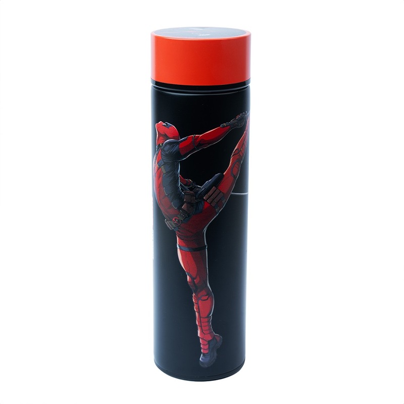 Buy Marvel - Deadpool & Wolverine - Deadpool Posing Metal Drink Bottle ...
