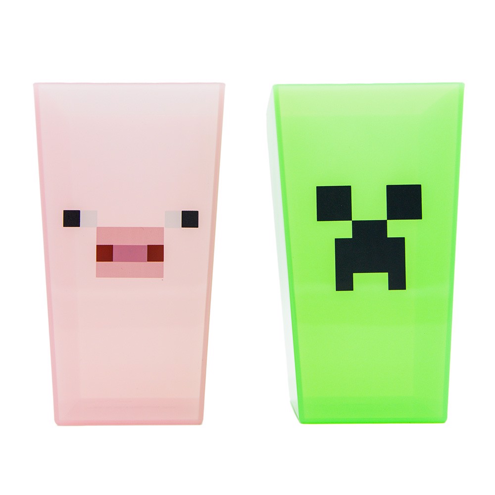 Buy Minecraft - Creeper/Pig Tumbler 2-Pack - MyDeal Australia