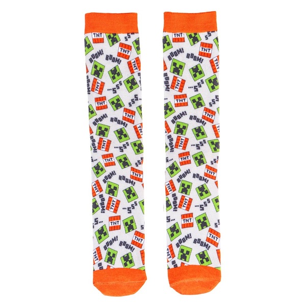 Buy Minecraft - Creeper TNT Boom All-Over-Print Crew Socks - MyDeal ...