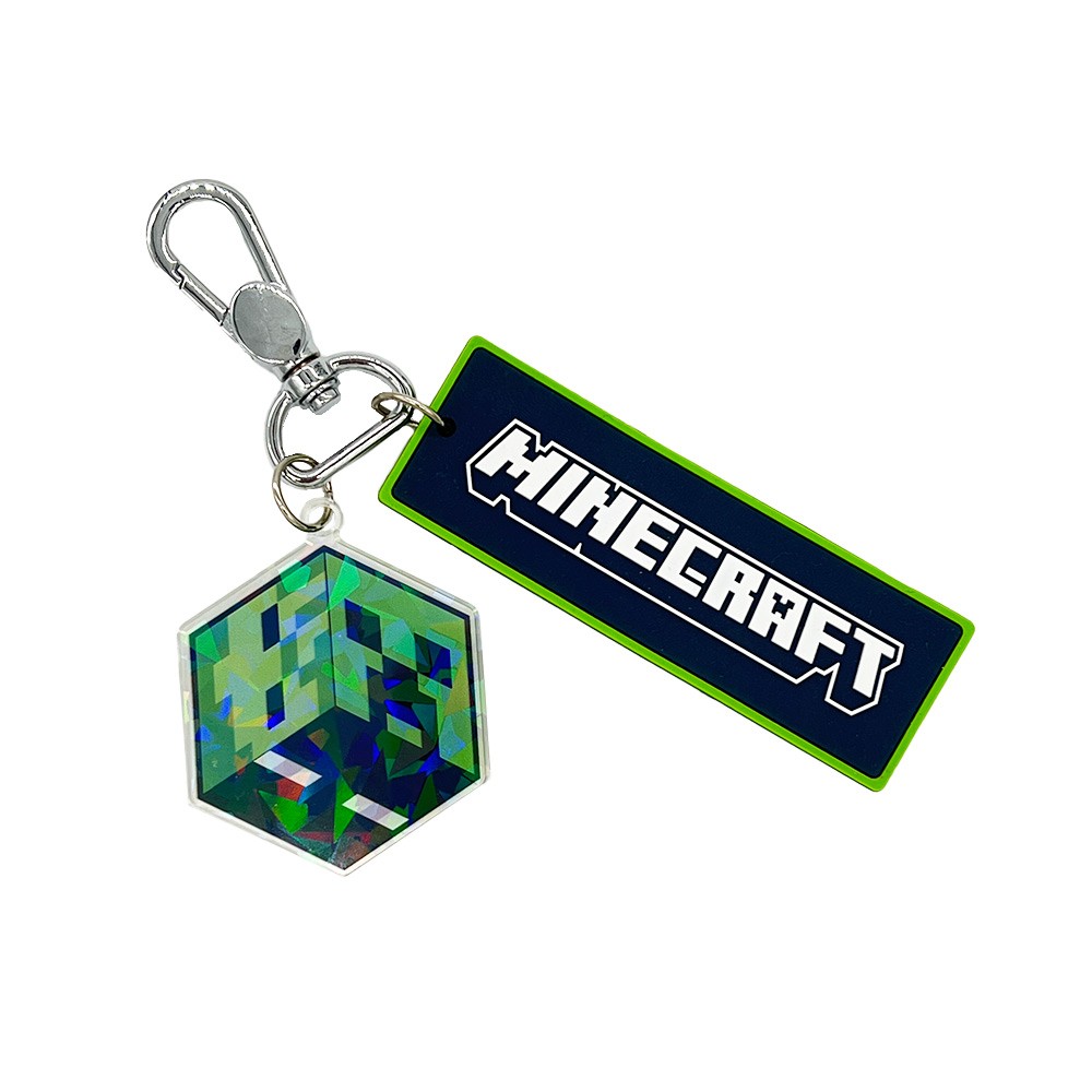 Buy Minecraft - Minecraft Logo and Faces Keyring - MyDeal Australia