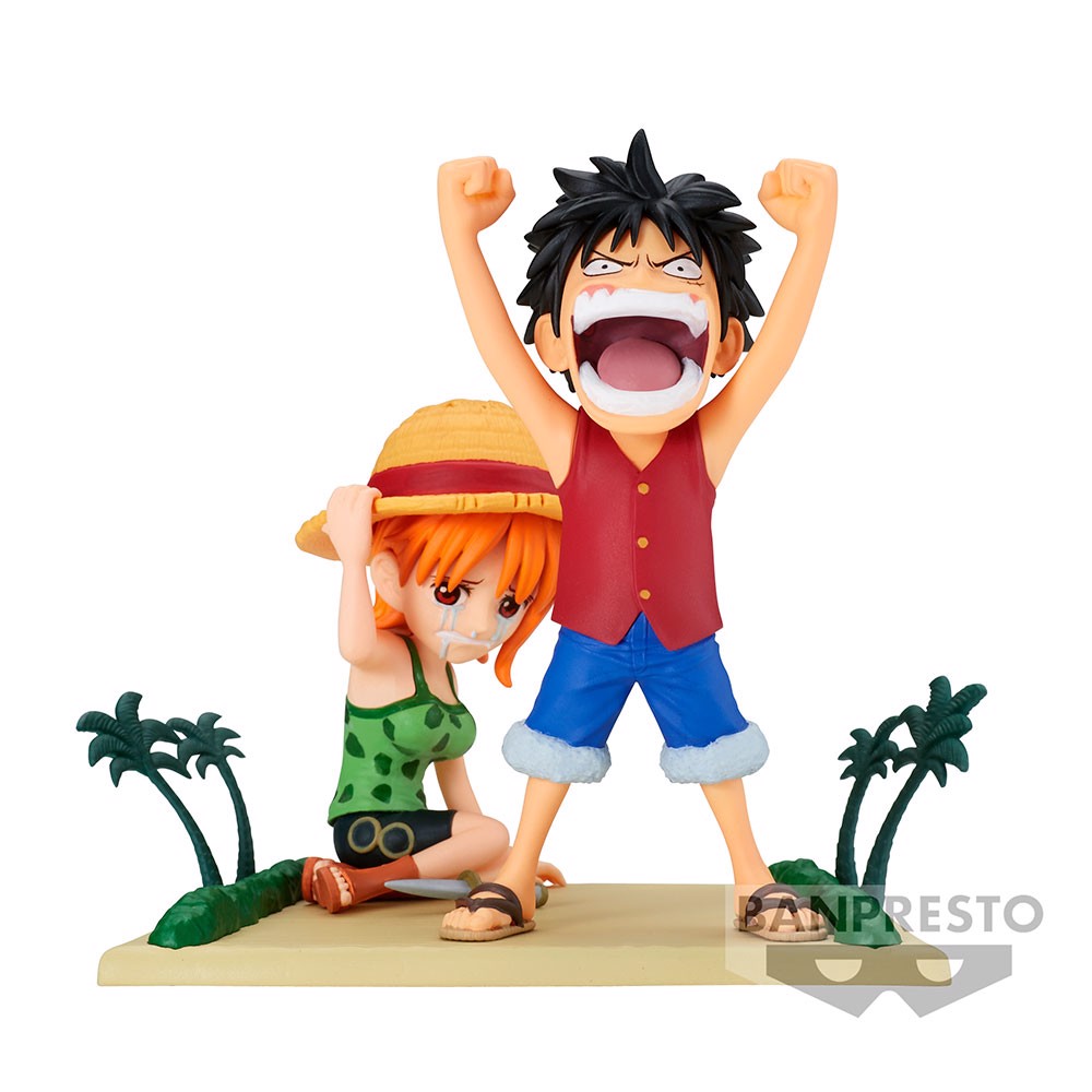 Buy One Piece - World Collectible Luffy & Nami Arlong Park Figure ...