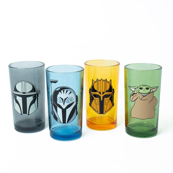 Buy Star Wars - The Mandalorian - Mandalorians Glass 4-Pack - MyDeal ...