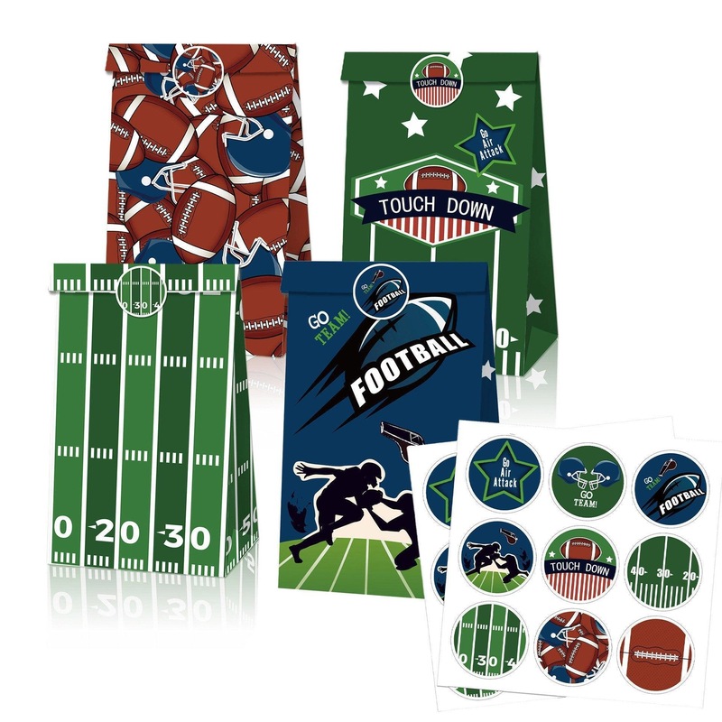 Buy 2set Football Touchdown Sports Game Party Candy Gift Kraft Paper ...