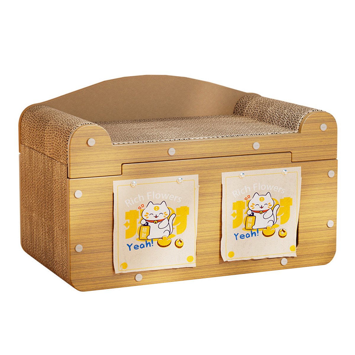 Buy Double Door Corrugated Cat Scratching Board Double Layer Cat ...