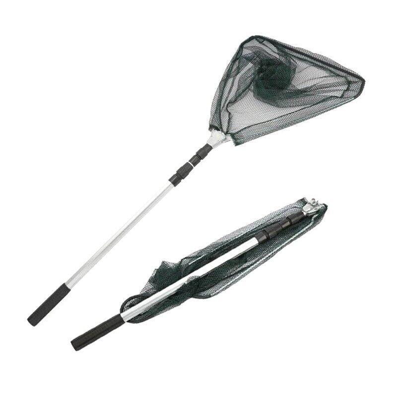 Buy Fishing Net Landing Mesh Fish Catch Tool Telescopic Pole Folding ...