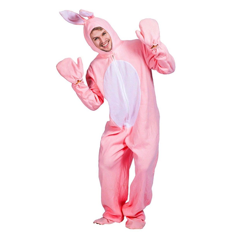 Buy Halloween Rabbit Stage Costume Pink Rabbit Costume Adult Animal ...