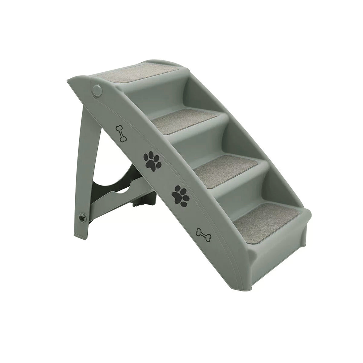 Buy Pet Stairs Ladder Four Storey Light Grey Non Slip Plastic Steps for ...