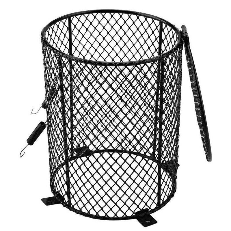 Buy Round Reptile Heat Lamp Bulb Mesh Cage Protector Enclosure 11.5x15 ...