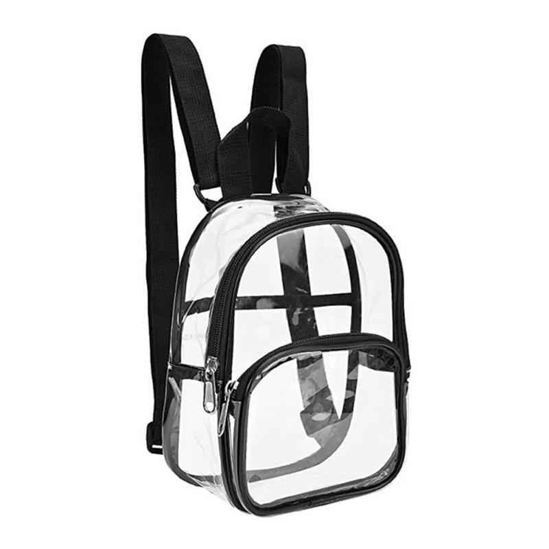 Buy Transparent Backpack Bag Clear PVC Travel Shoulder Bag School Bag ...