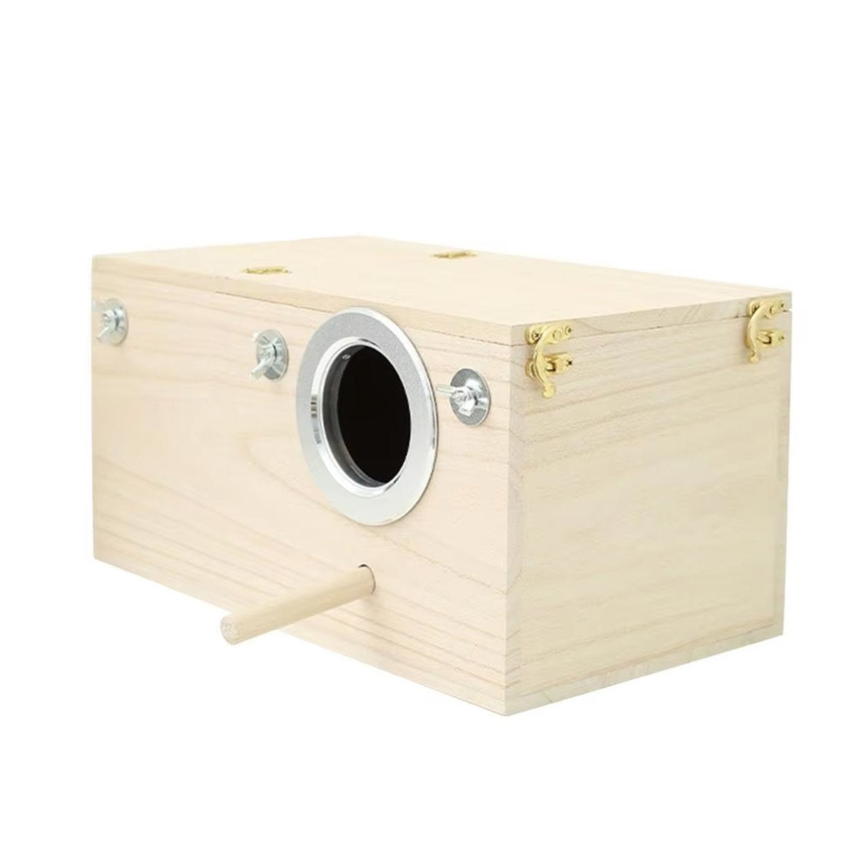 Buy Wooden Breeding Box for Pet Parrot Outdoor Hatching Cage Nesting ...