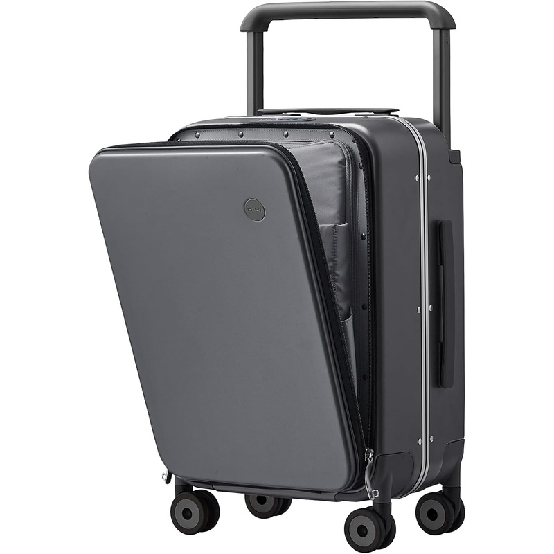 Buy Mixi Luxury Wide Handle Suitcase Carry On Luggage PC Hardside with Aluminum Frame Laptop ...