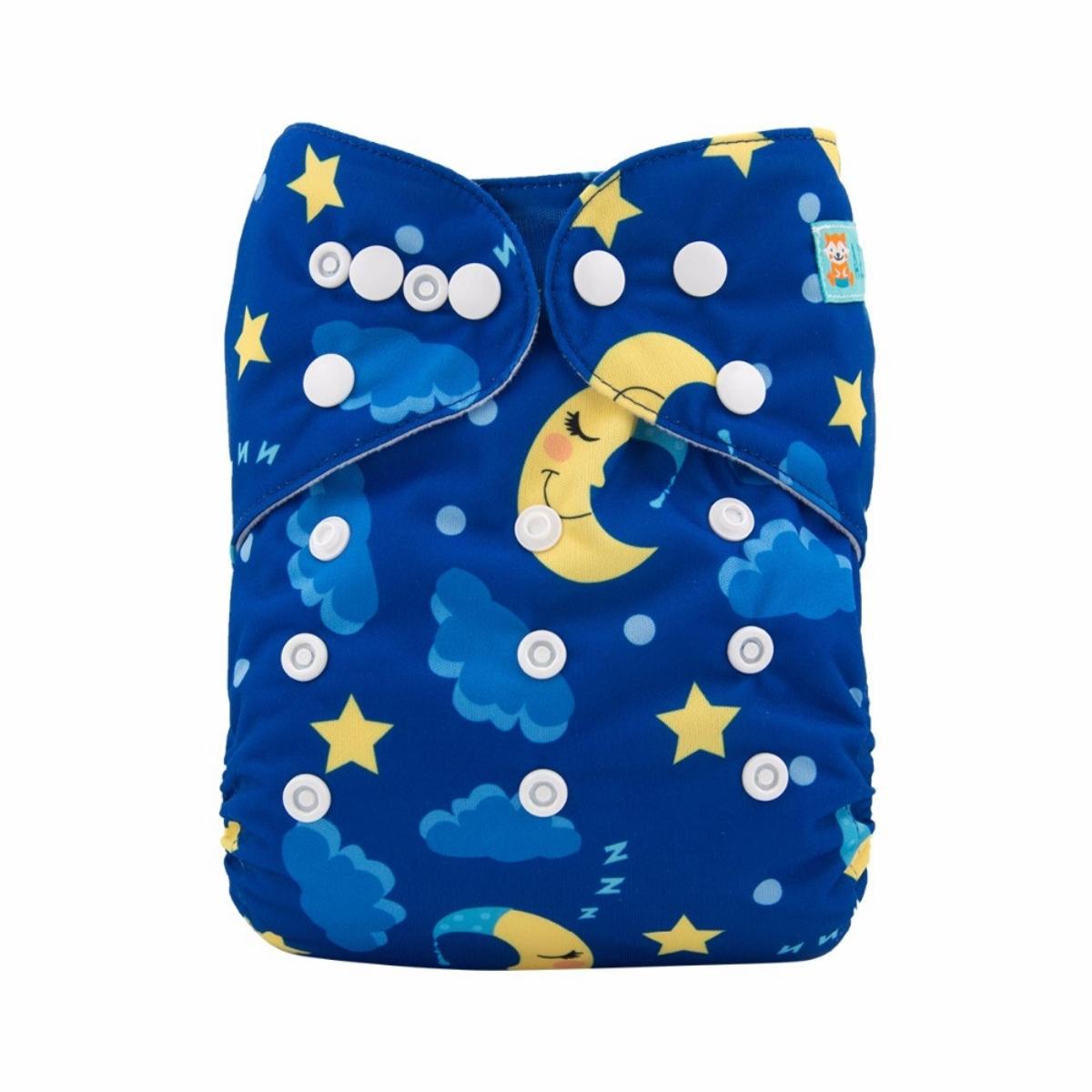 Buy Alva Baby Starry Night Print Reusable Cloth Nappy - MyDeal Australia
