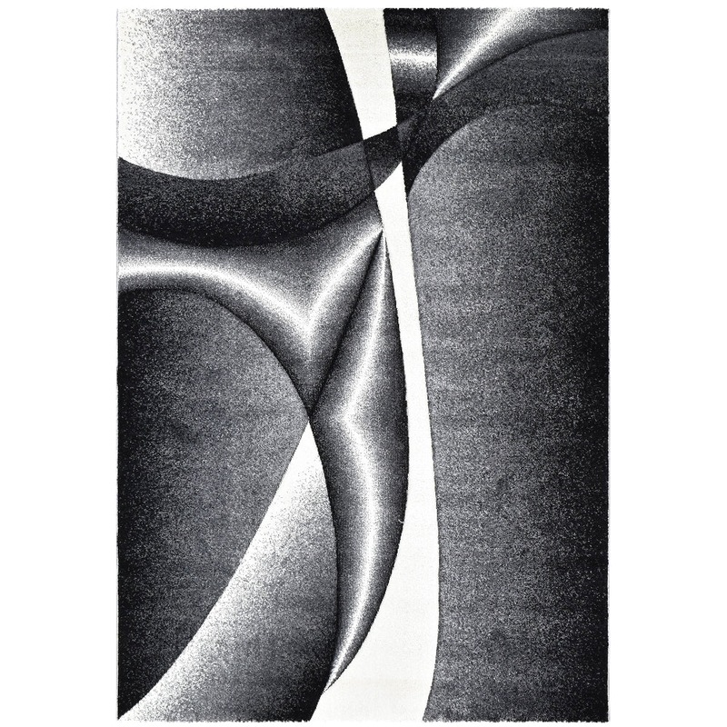 Buy Sol Grey Diagonal Rug - MyDeal