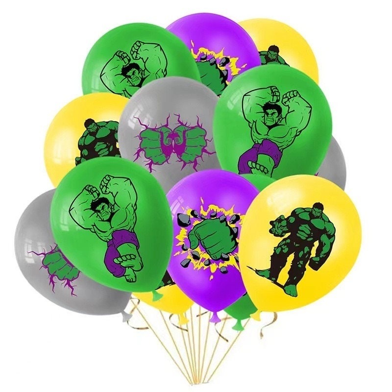 Buy 16PCS Hulk Balloon Set Superhero Kids Birthday Decoration - MyDeal