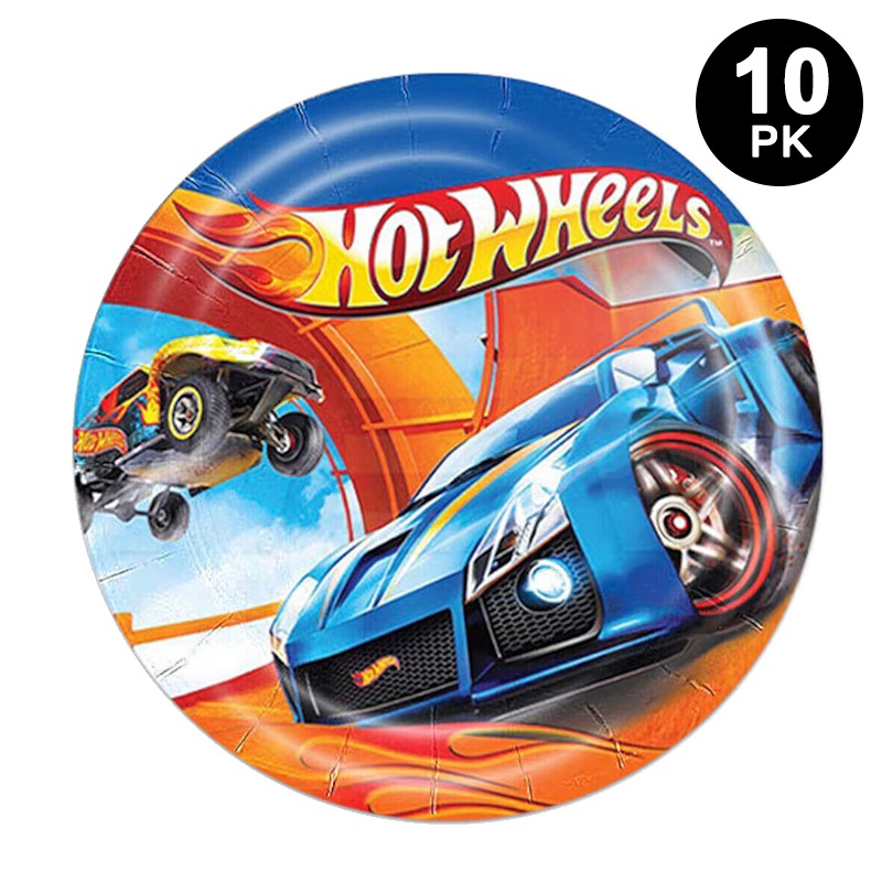 Buy Race Car Theme 9 inch 23cm Plates 10PK - Kids Birthday Party ...