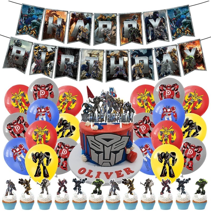 Buy Transformers Theme Birthday Party Decorating Set - Party Banner ...