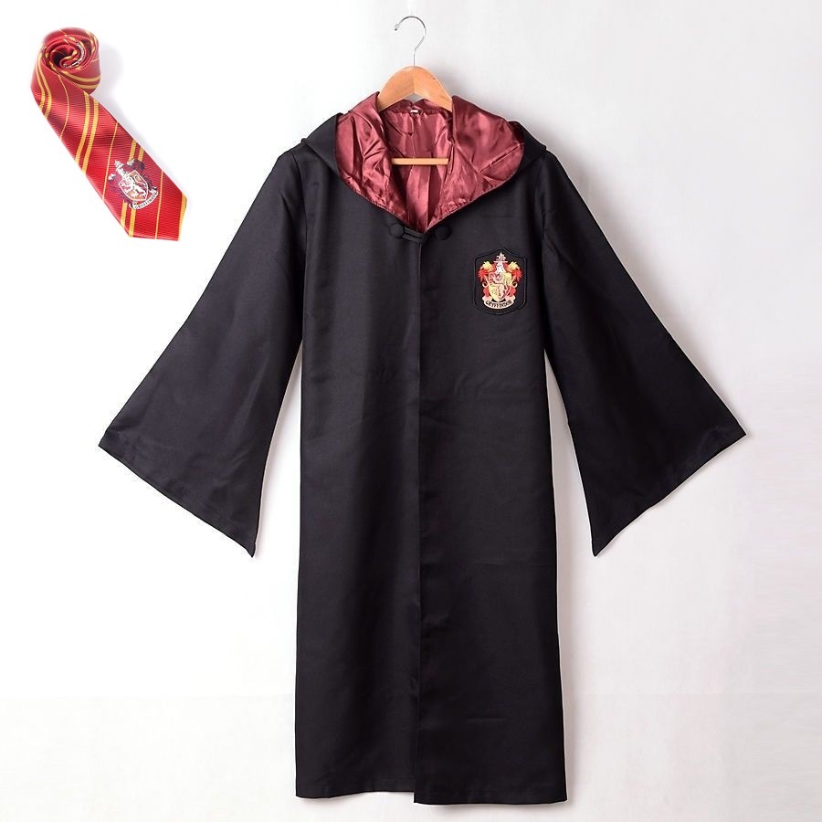 Buy Adults Gryffindor Robe and Tie Harry Potter Costume Hogwarts ...