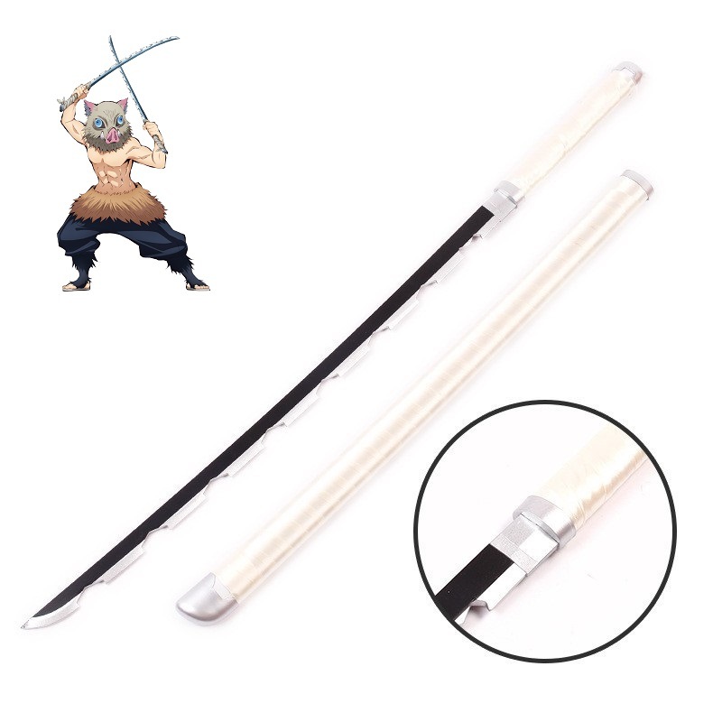 Buy Demon Slayer Inosuke Hashibira Sword Anime Costume Cosplay 104cm ...