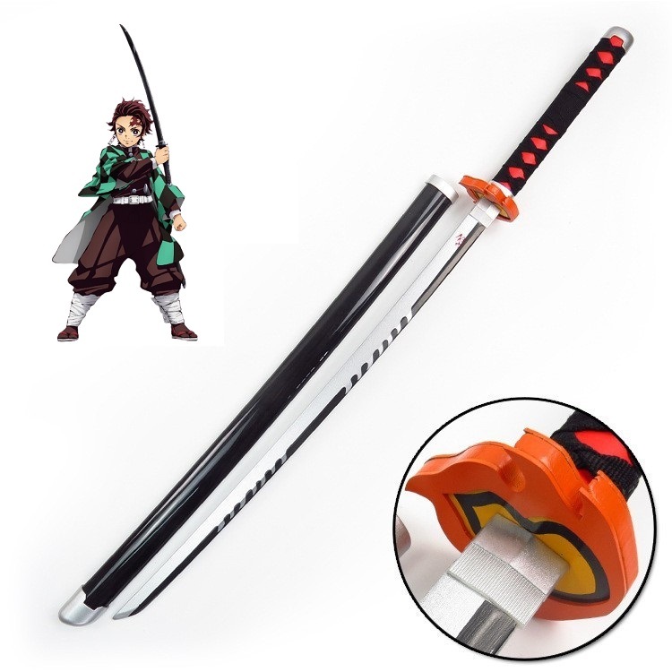 Buy Demon Slayer Tanjiro Kamado Fire Nichirin Sword Final Form Anime ...