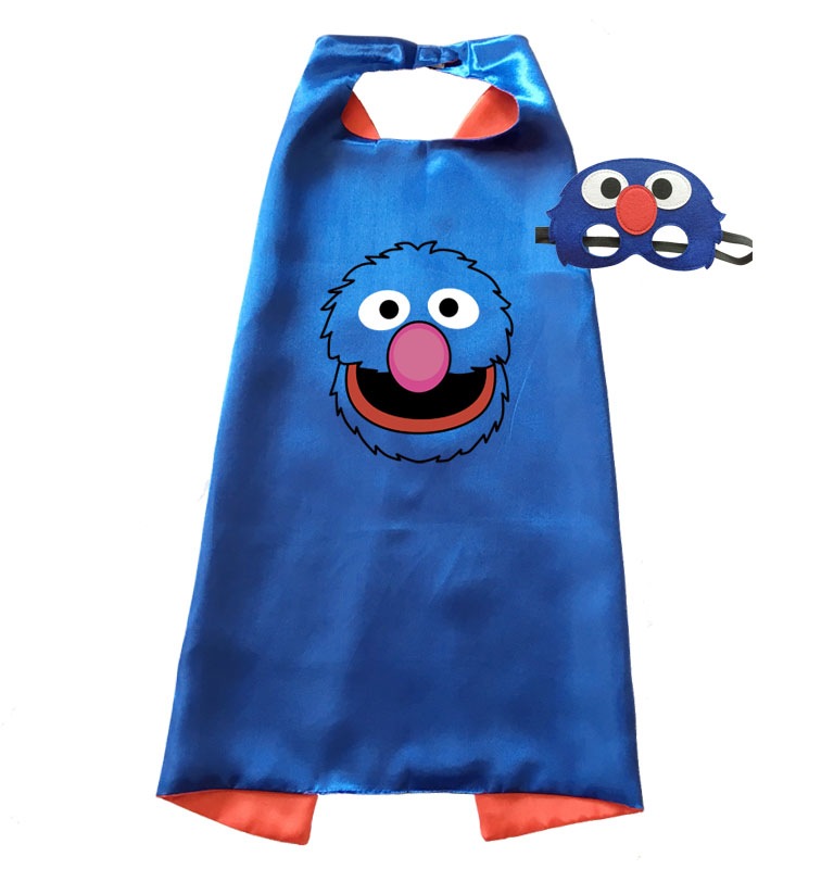 Buy Kids Sesame Street Costume Grover Cape and Mask Set - MyDeal Australia