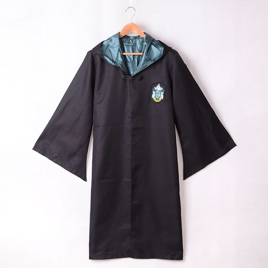 Buy Kids Slytherin Robe Harry Potter Costume Hogwarts Cosplay Book Week ...