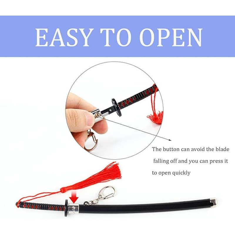 Buy One Piece Tashigi Shigure Metal Sword Keychain Mini Katana Keyring ...