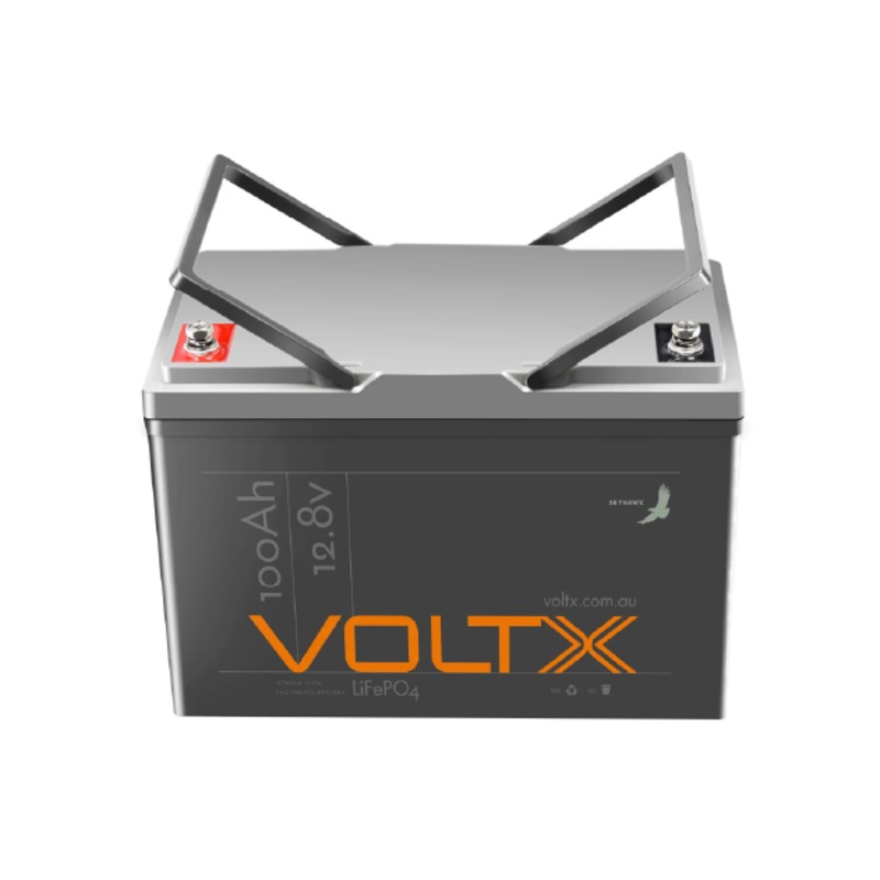 Buy Voltx 12V 100Ah 50A Rechargeable Deep Cycle Lithium Iron LiFePO4 Battery - MyDeal
