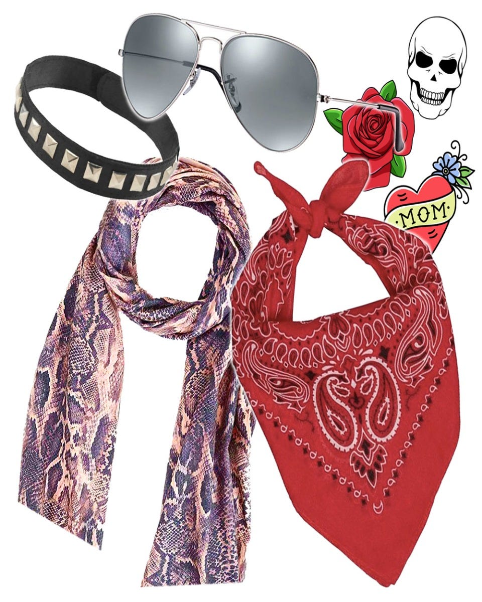 Buy 80s Punk Rocker Costume Set - MyDeal Australia