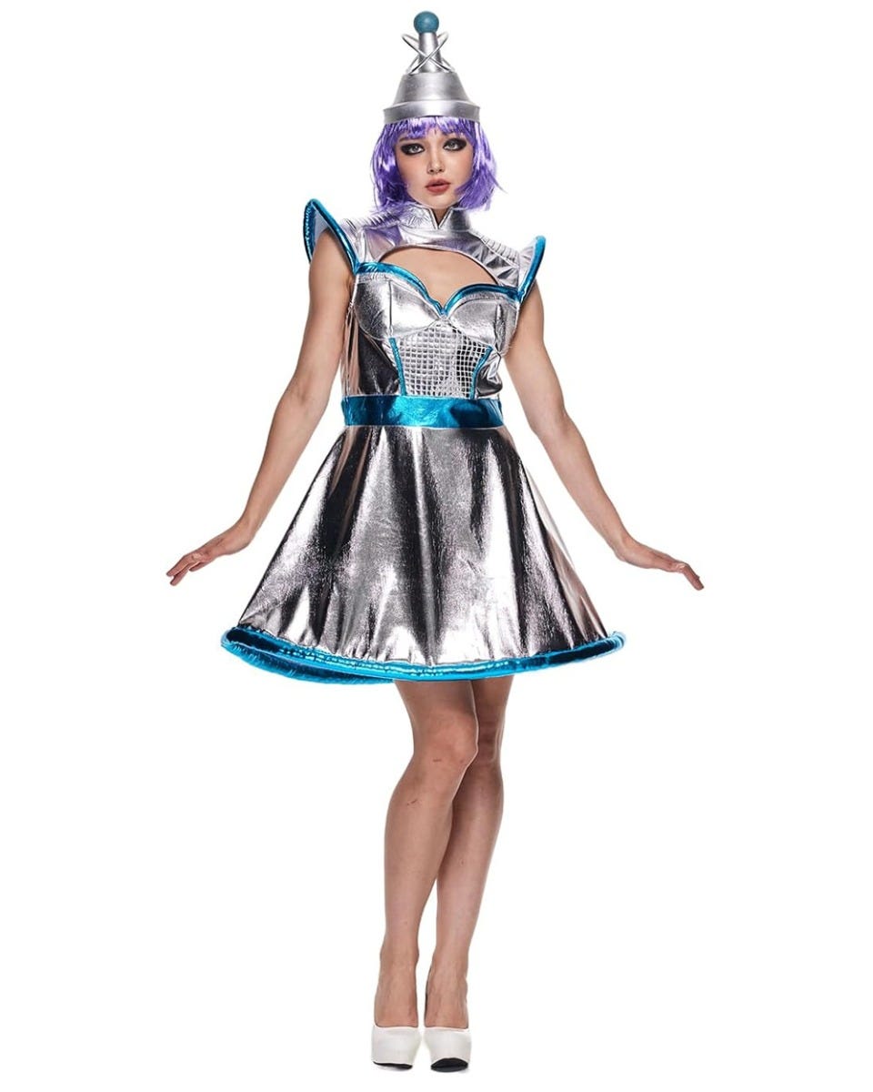 Buy Alien Silver Dress Womens Costume - MyDeal Australia