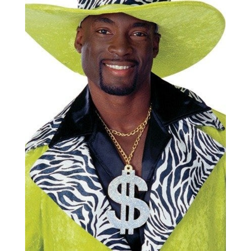 Buy Big Dollar Sign Pimp Necklace - MyDeal