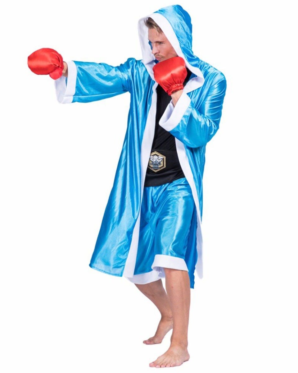 Buy Blue Boxer Wrestler Costume - MyDeal Australia