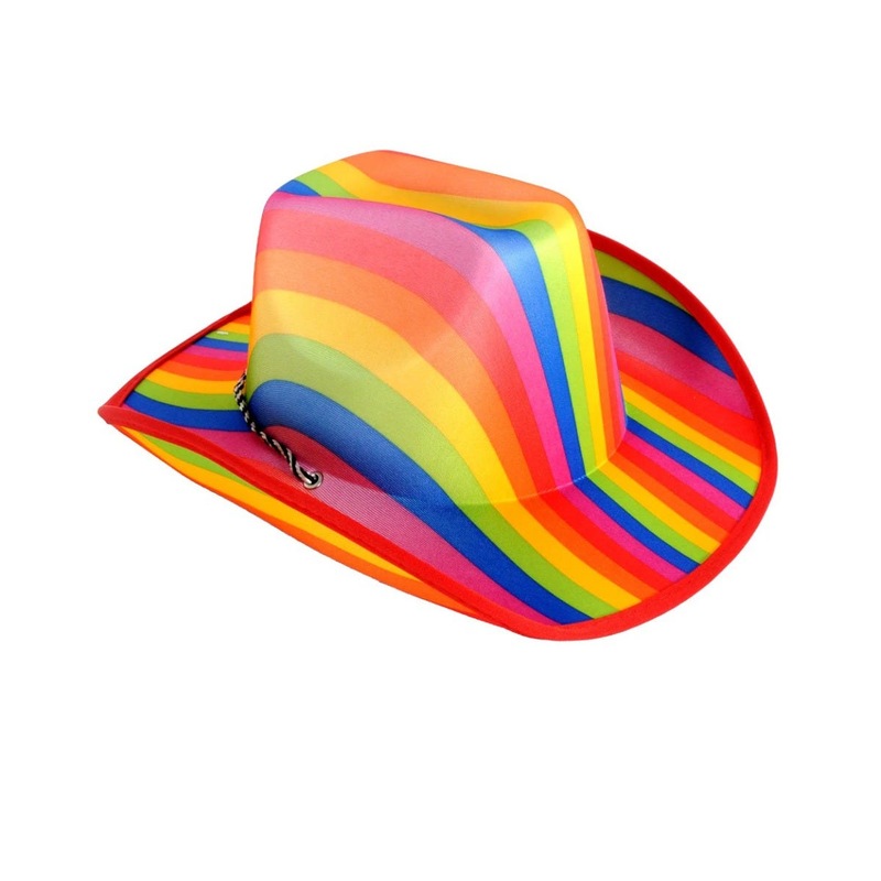 Buy Bright Rainbow Cowboy Hat - MyDeal