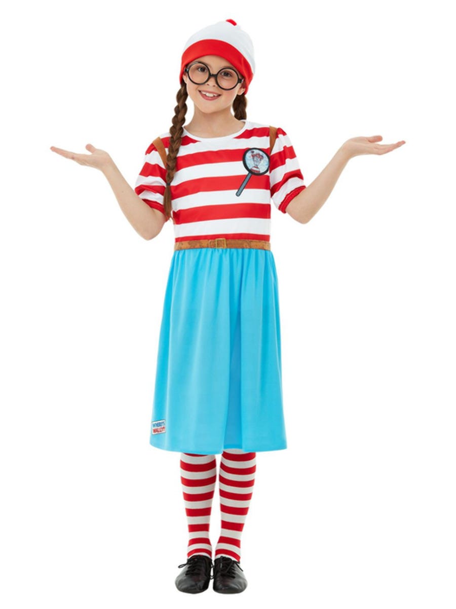 Buy Child Deluxe Where's Wally Girls Costume - MyDeal Australia