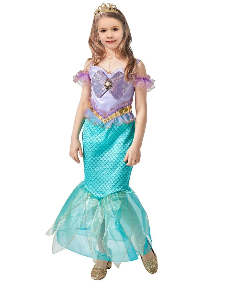 Buy Child Mermaid Dress Costume - MyDeal Australia