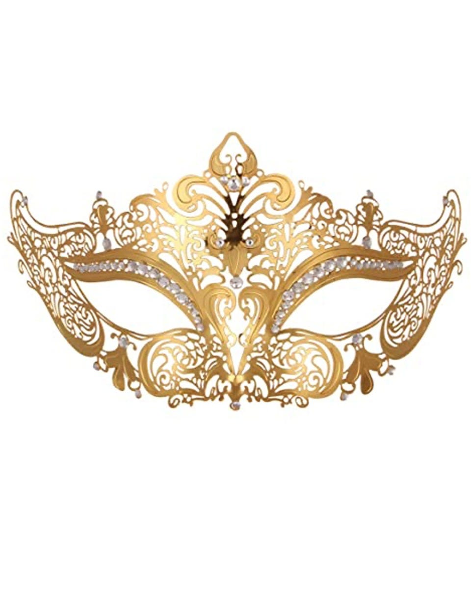 Buy Elegant Gold Masquerade Eye Mask - MyDeal Australia