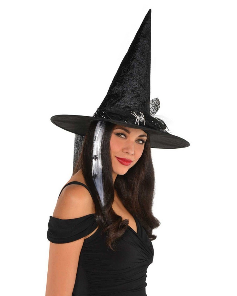 Buy Fancy Witch Black Costume Hat - MyDeal Australia
